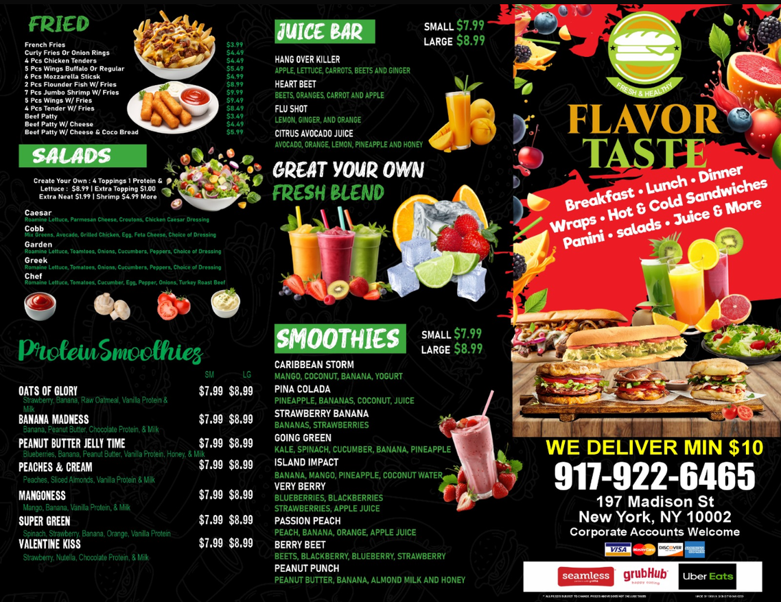 Flavor Taste Deli is a Deli in New York, NY 10002